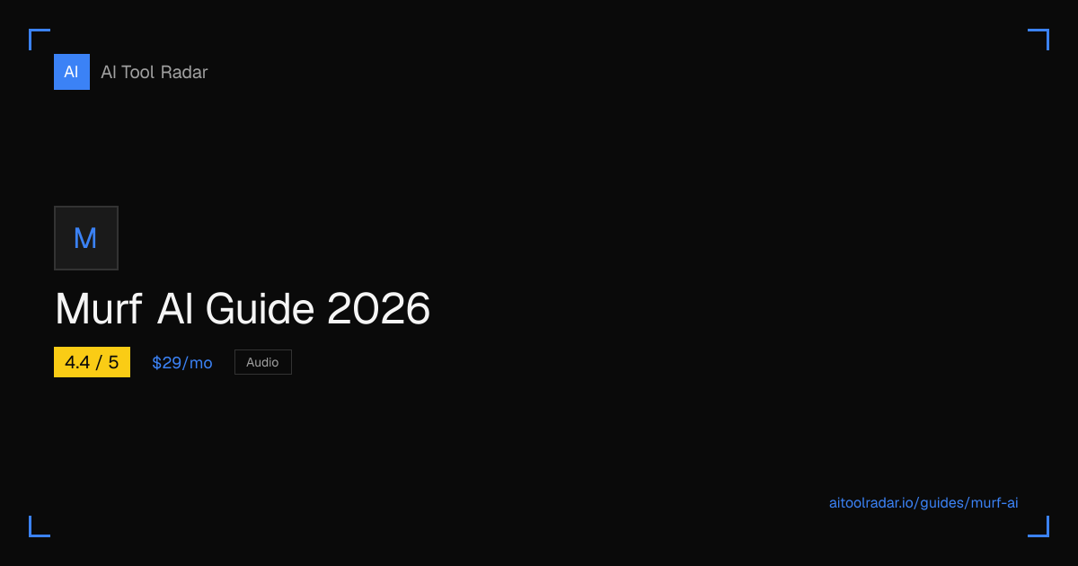 Murf AI Guide 2026 | AI Tool Radar